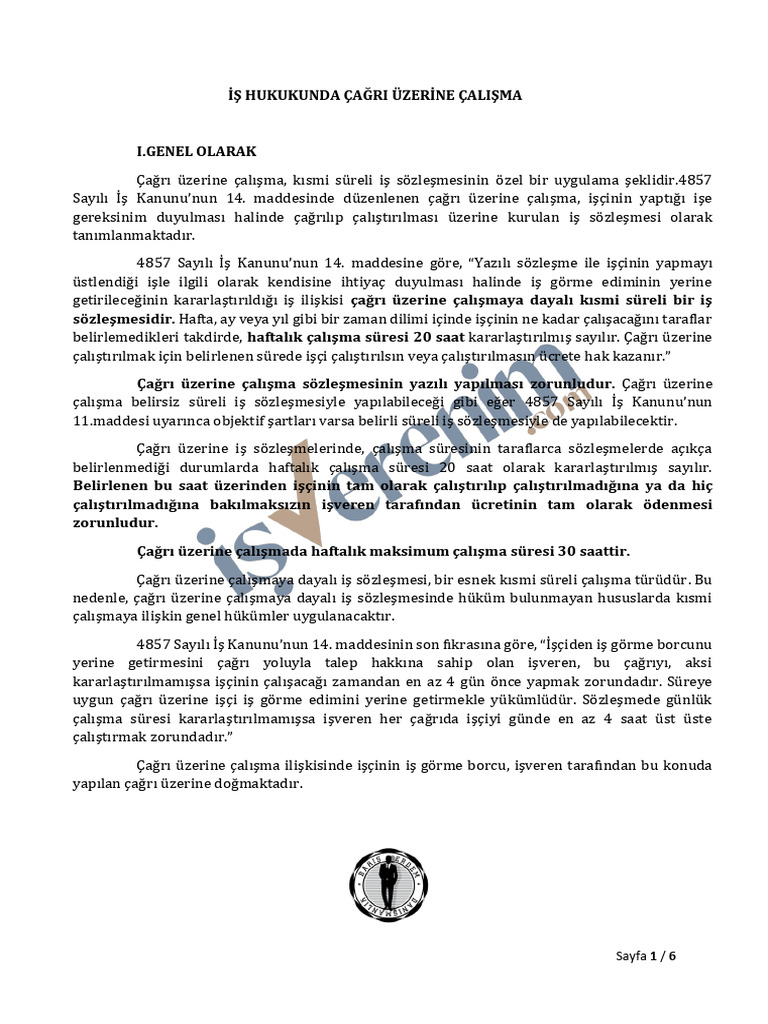 Cagri Uzerine Calisma | PDF
