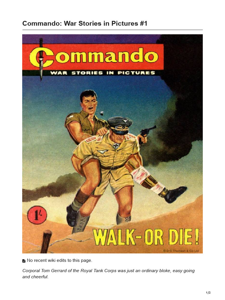 Commando War Stories in Pictures 1 | PDF
