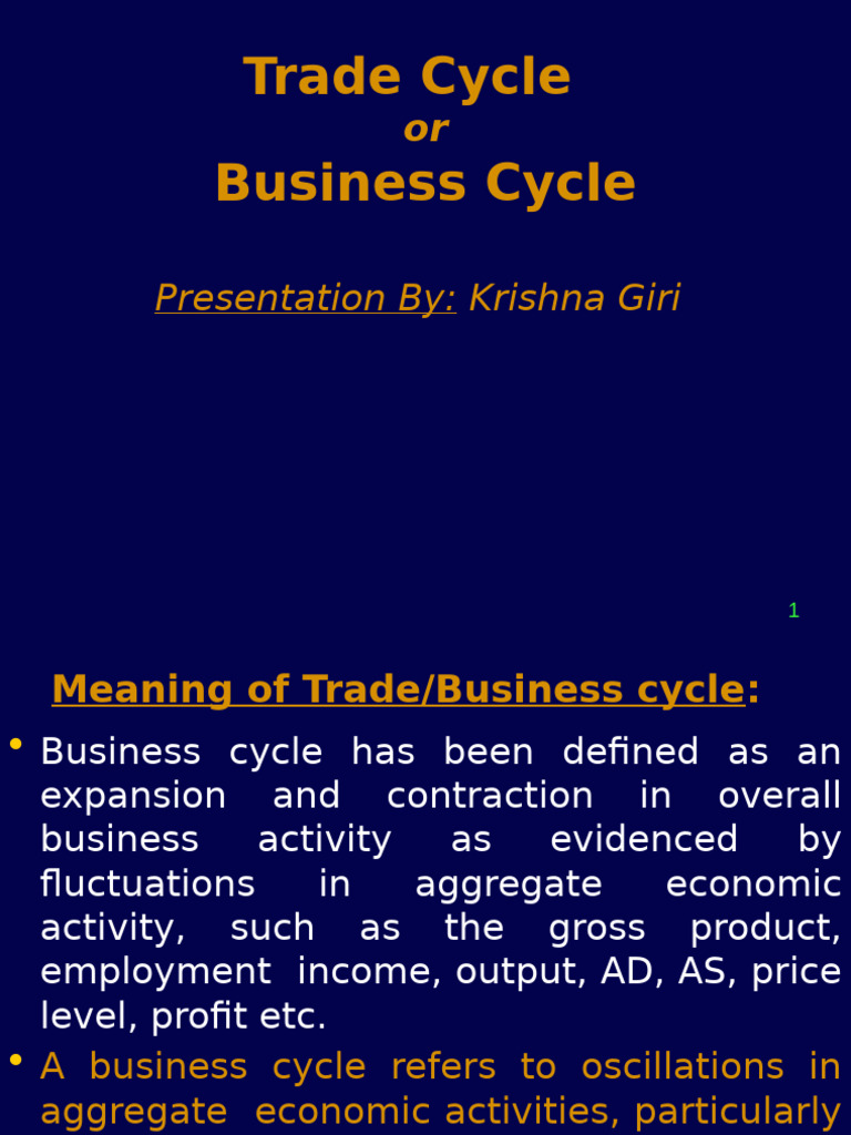 Macro CH 5 Trade Cycle | PDF | Business Cycle | Recession
