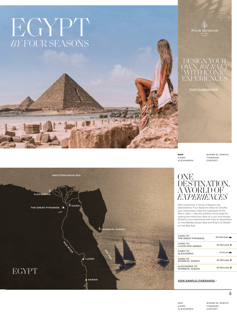 Four Seasons Egypt Travel Brochure | PDF | Cairo | Alexandria