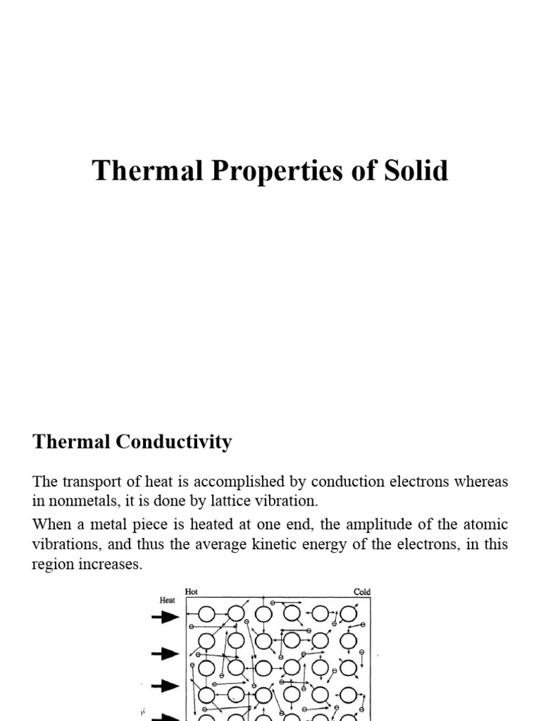 3. Thermal Conductivity (1).Pptx | PDF | Normal Mode | Oscillation