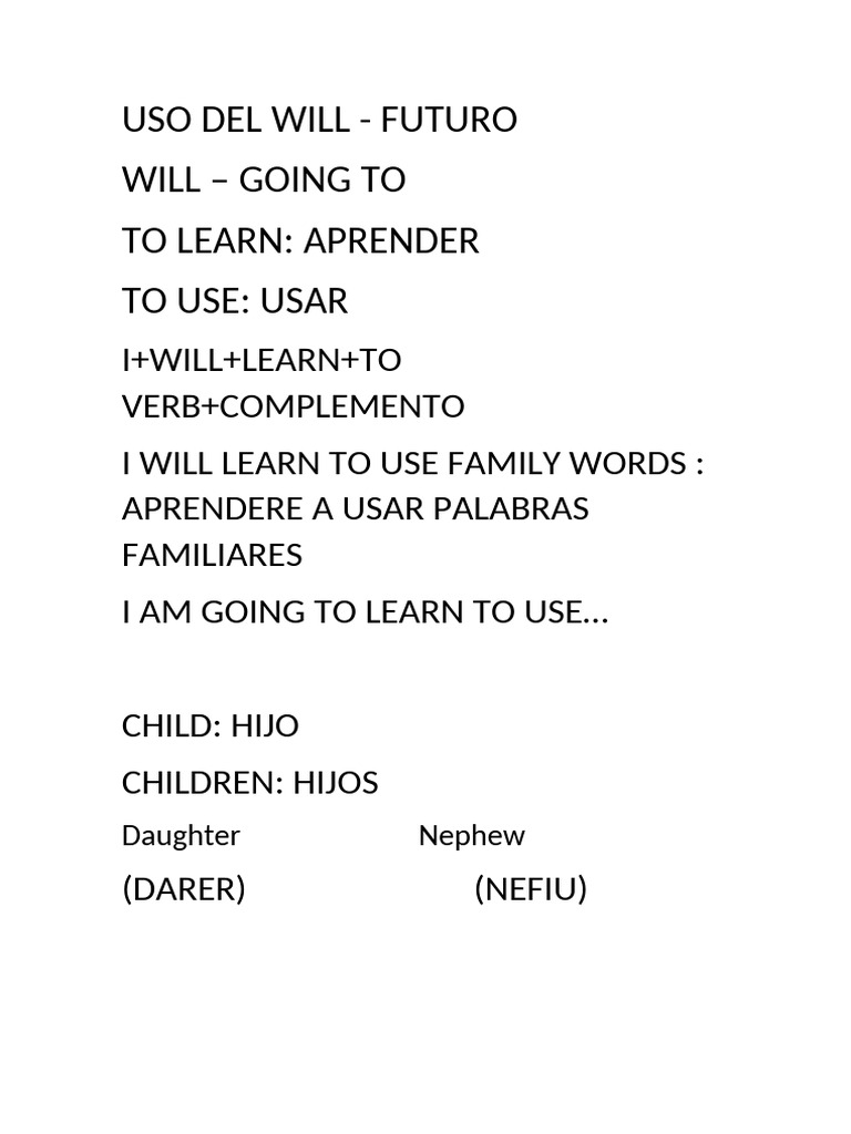 Uso Del Will - 5 | PDF