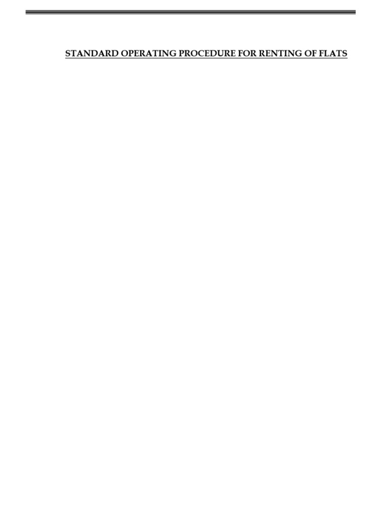 SOP_for_renting_of_DUs_JVV_(4) | PDF | Lease | Leasehold Estate