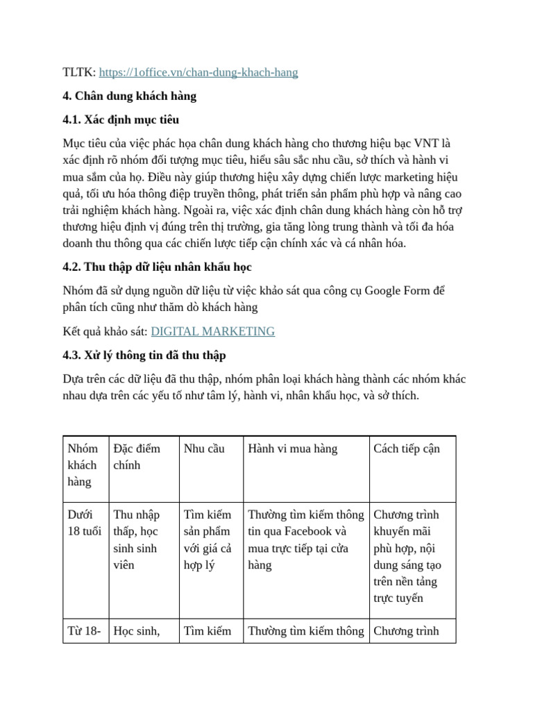 Customer Persona | PDF