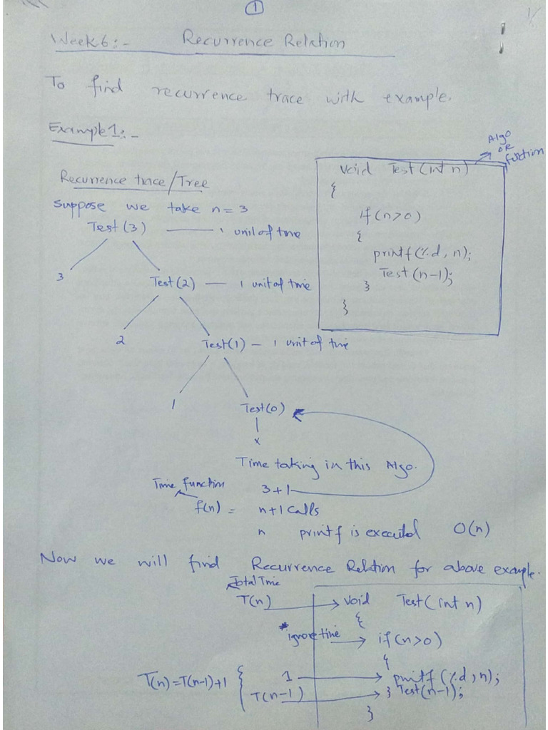 Week 6 Recurrence Relation Pdf 4715