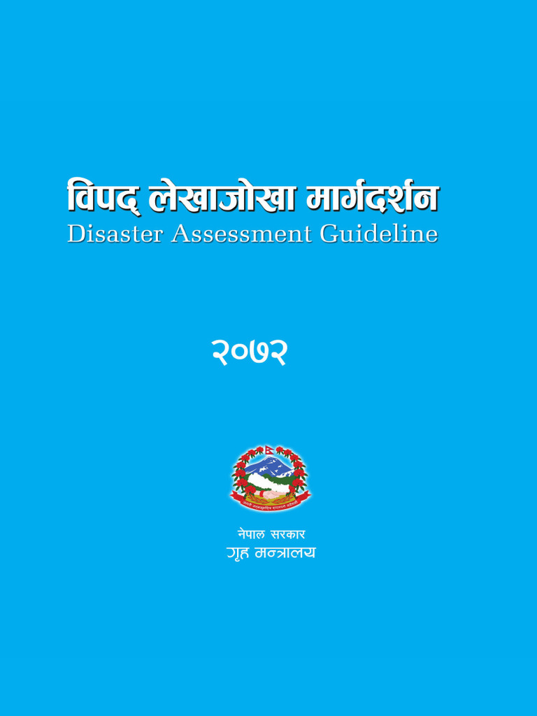 Disaster Assessment guideline-MOHA 2072 | PDF | National Security | Occupational Safety And Health