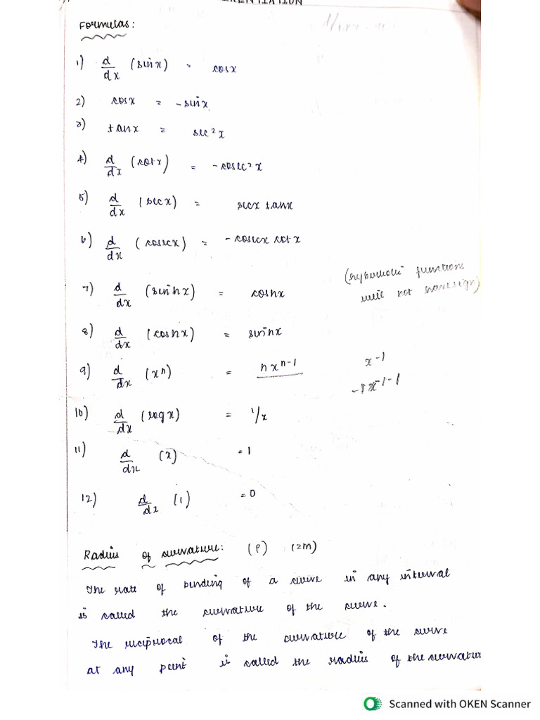 maths unit 3 differentiation[1] | PDF