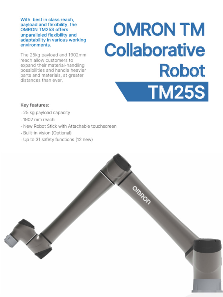 OMRON TM25S 4 Page Flyer | PDF | Computer Engineering