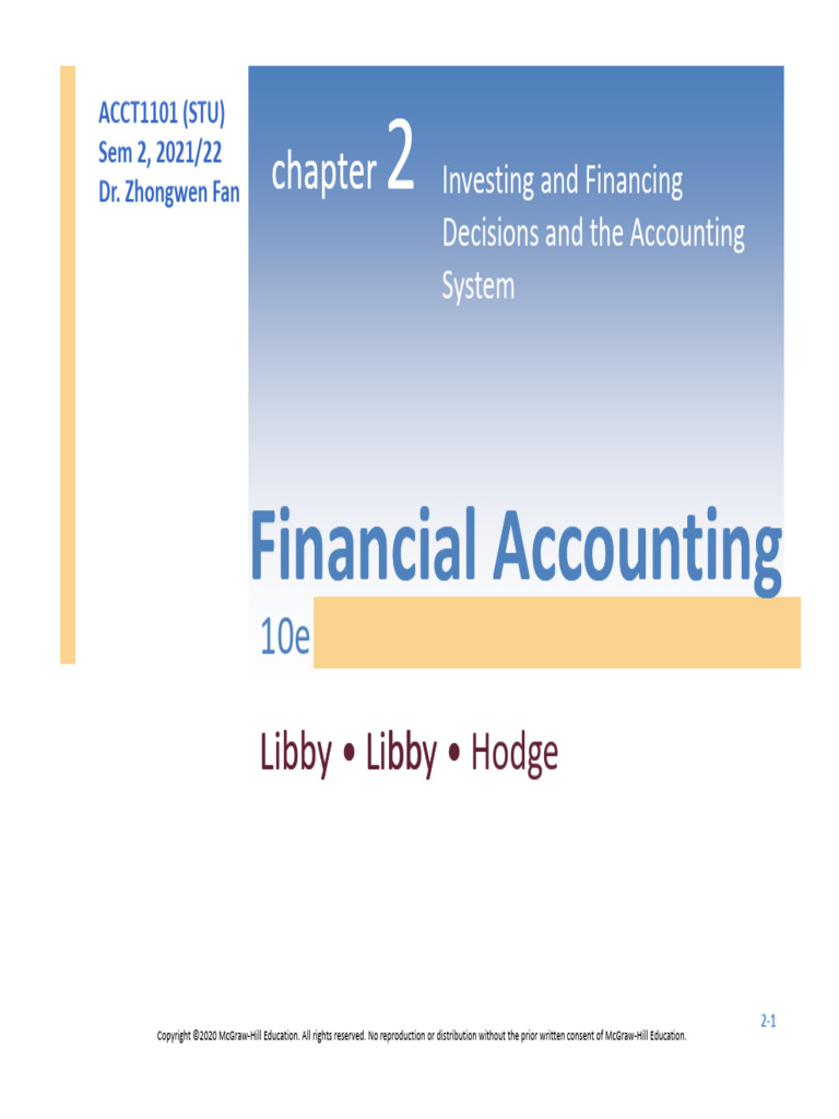 Ch2_ACCT1101 | PDF | Debits And Credits | Equity (Finance)
