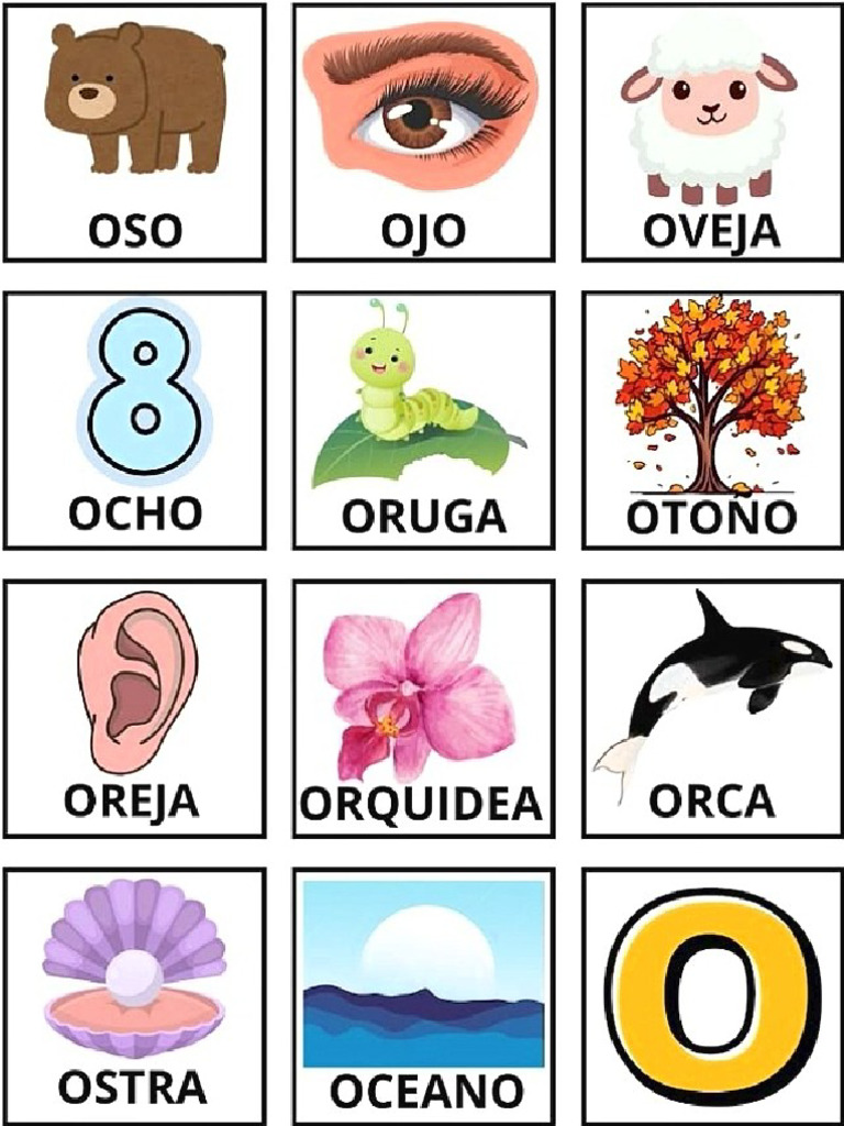 Palabras Con o | PDF