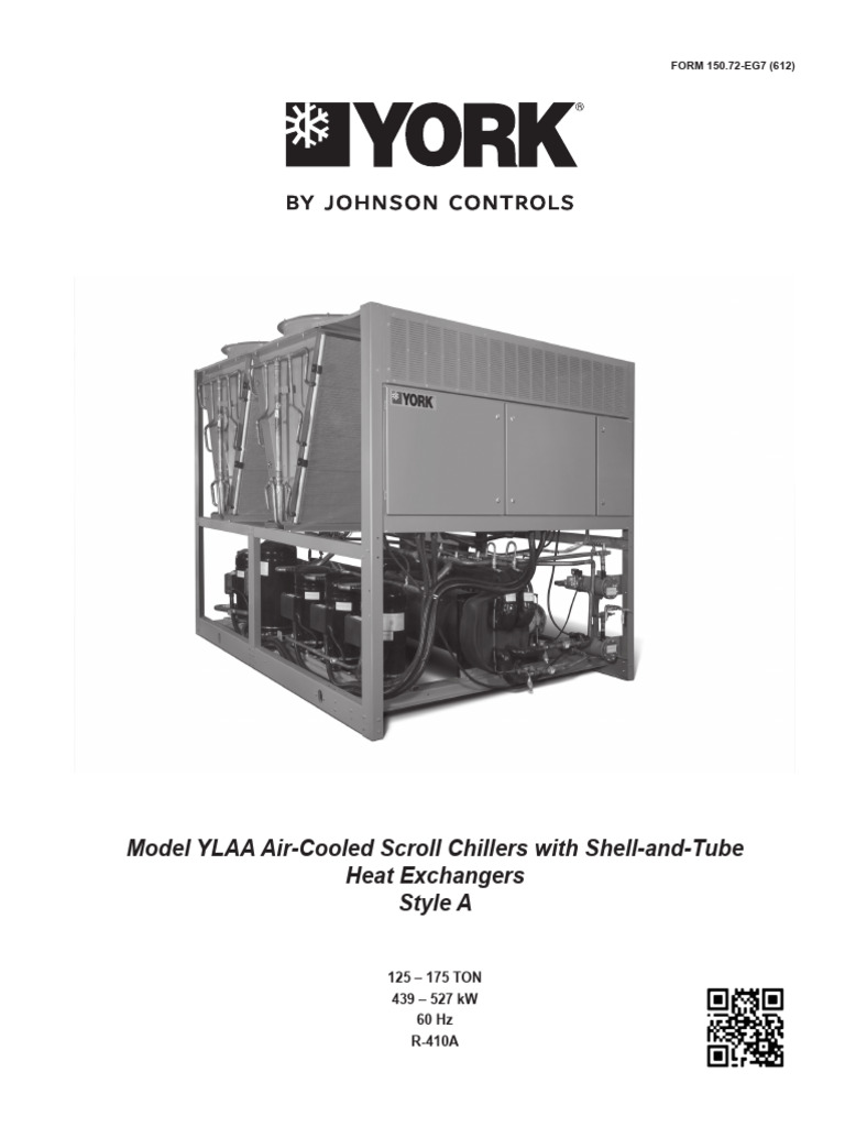 Model YLAA Air-Cooled Chillers Overview | PDF | Mechanical Engineering ...