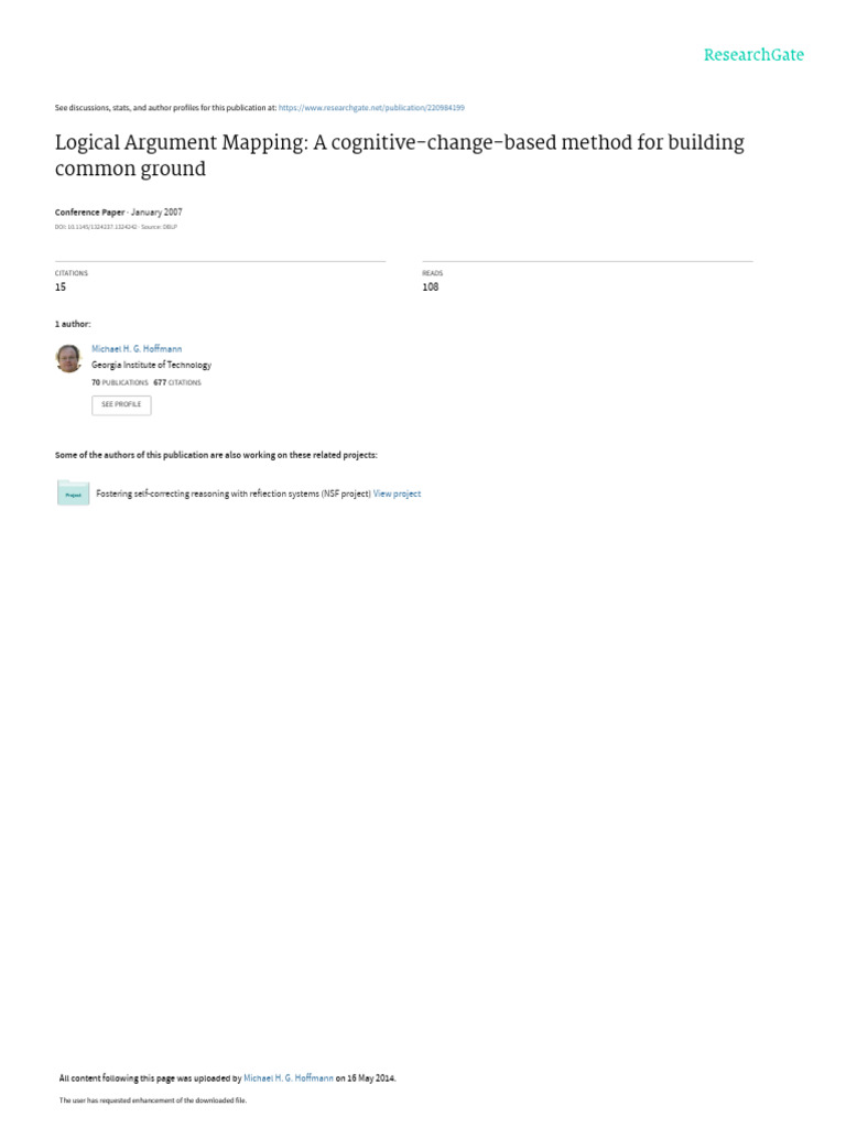 Logical Argument Mapping A Cognitive-Change-Based | PDF | Http Cookie ...