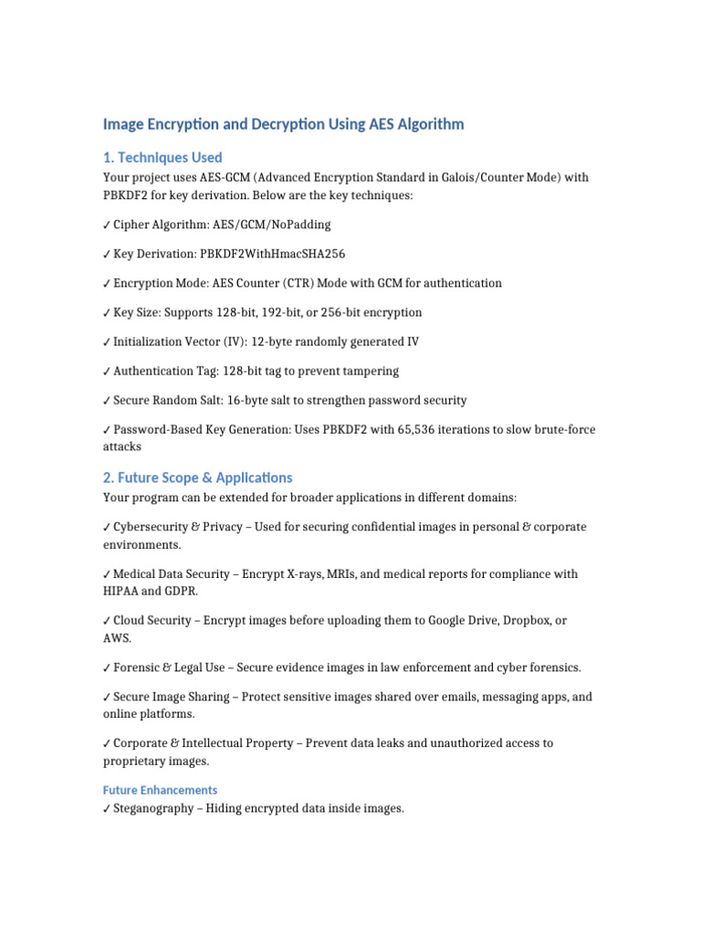 Image Encryption Scope | PDF | Encryption | Cyberspace