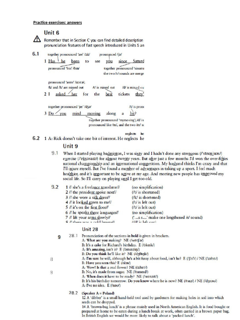 Practice Exercises - Answers | PDF