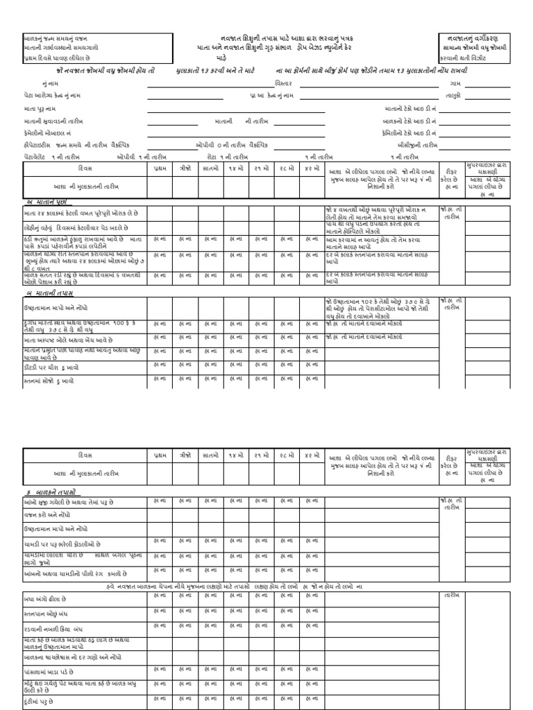 02 HBNC Form - Dr. Vohra (14-02-2025) | PDF