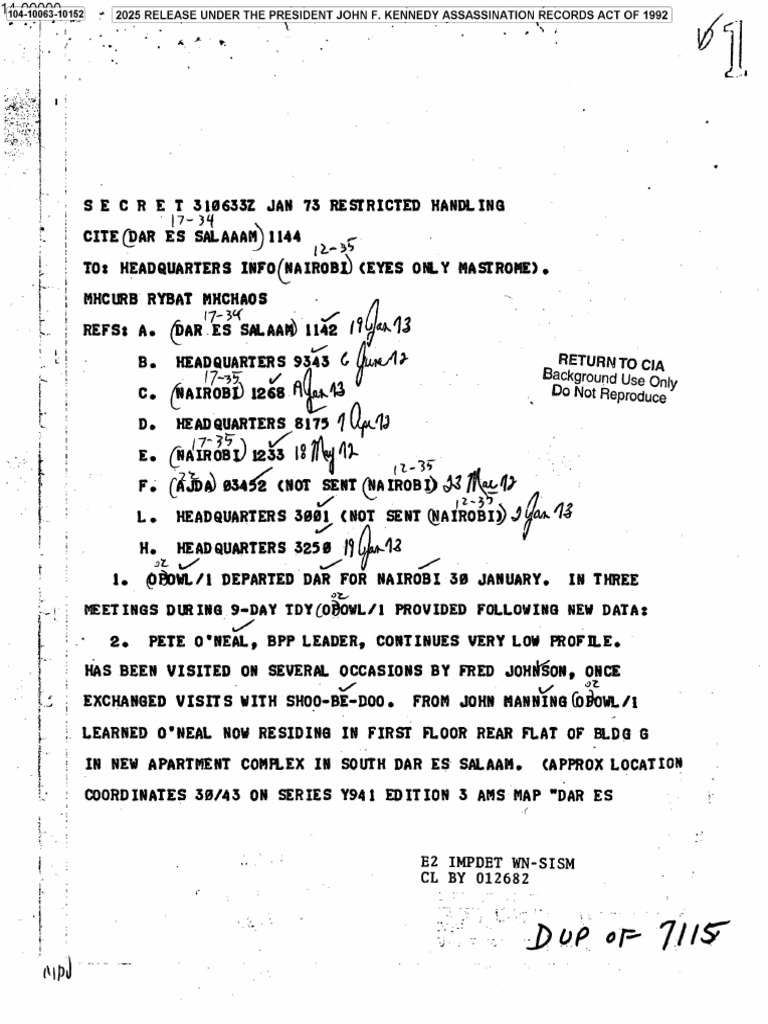 JFK Files 2025 | PDF