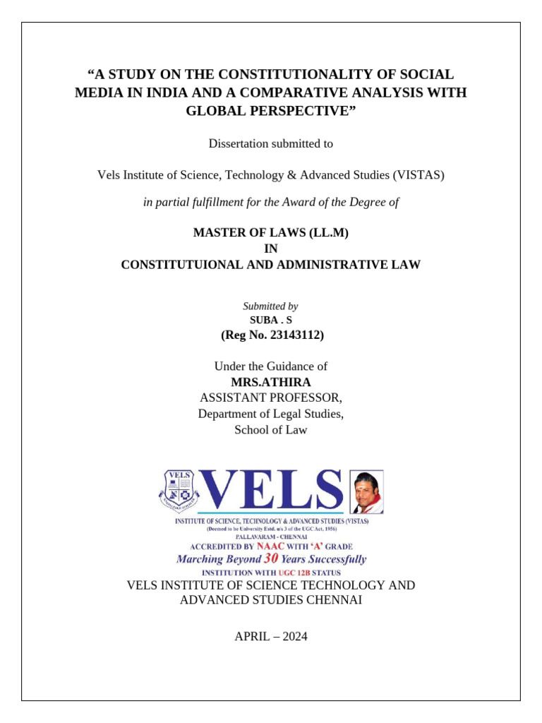 Full LLM Dissertation | PDF | Privacy | Freedom Of Speech