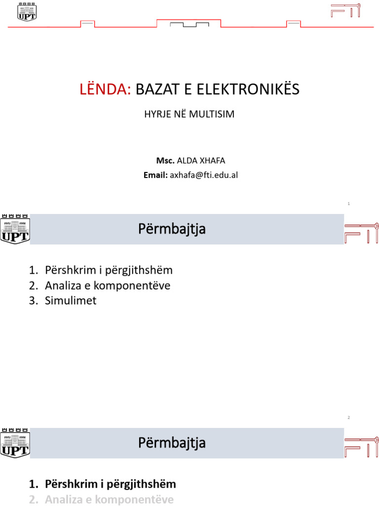 Hyrje ne multisim | PDF