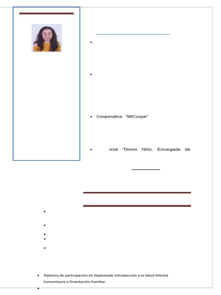 CV Majo 2025 | PDF | Sicología | Hospital