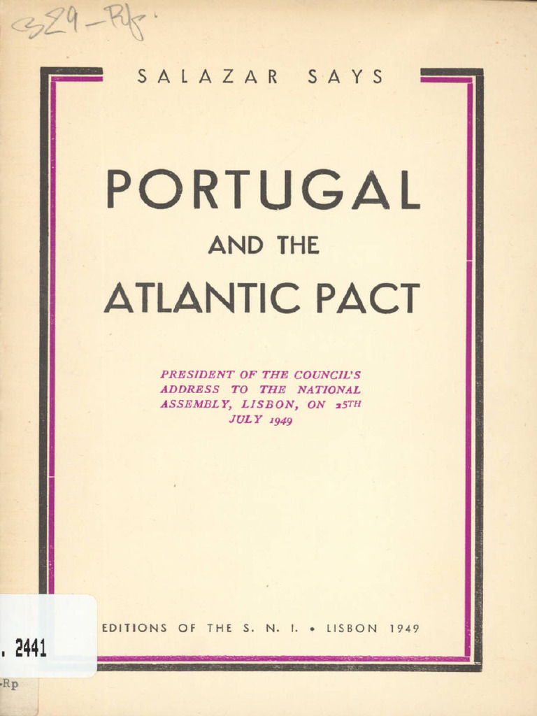 SALAZAR - Portugal and the Atlantic Pact | PDF | Treaty | Spain