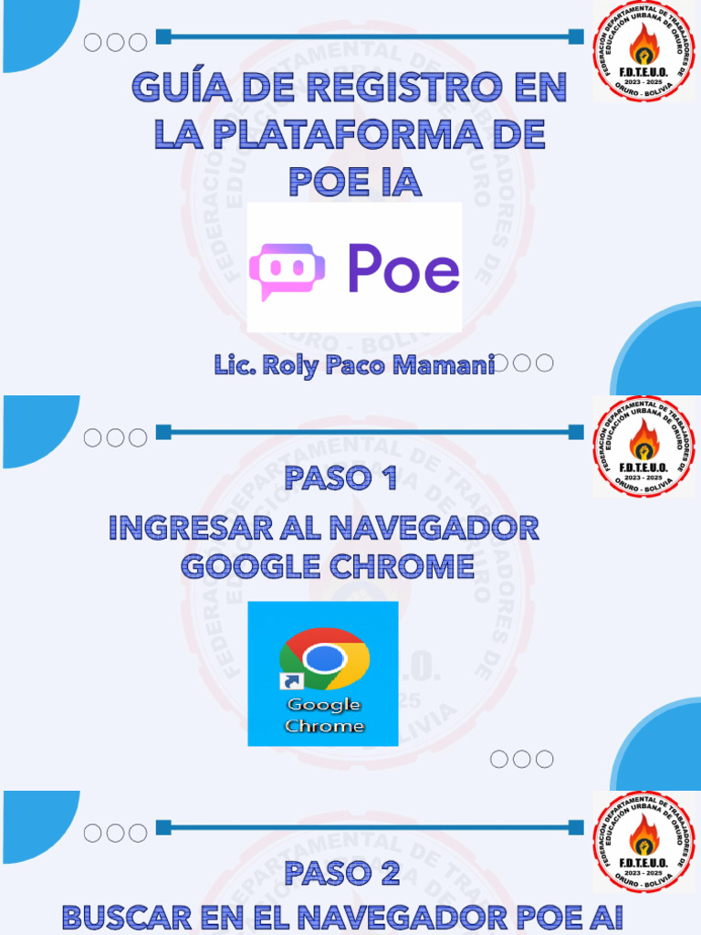 GUIA DE REGISTRO POE AI PROF. ROLY PACO MAMANI | PDF
