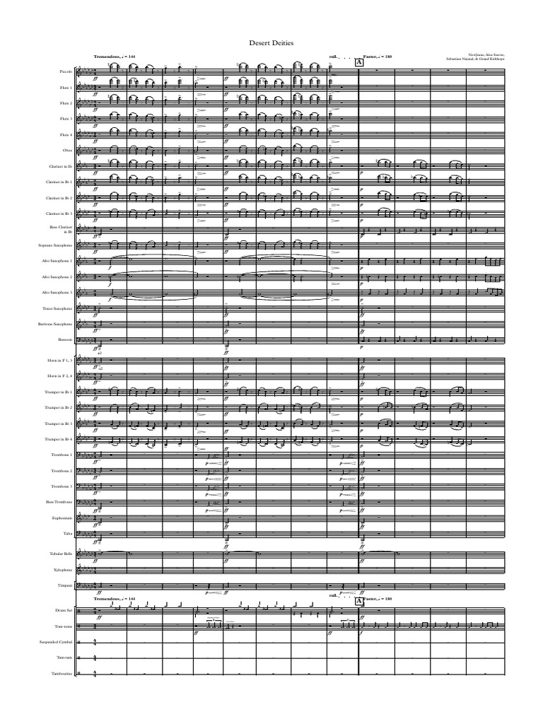 Desert Deities - Full Score | PDF