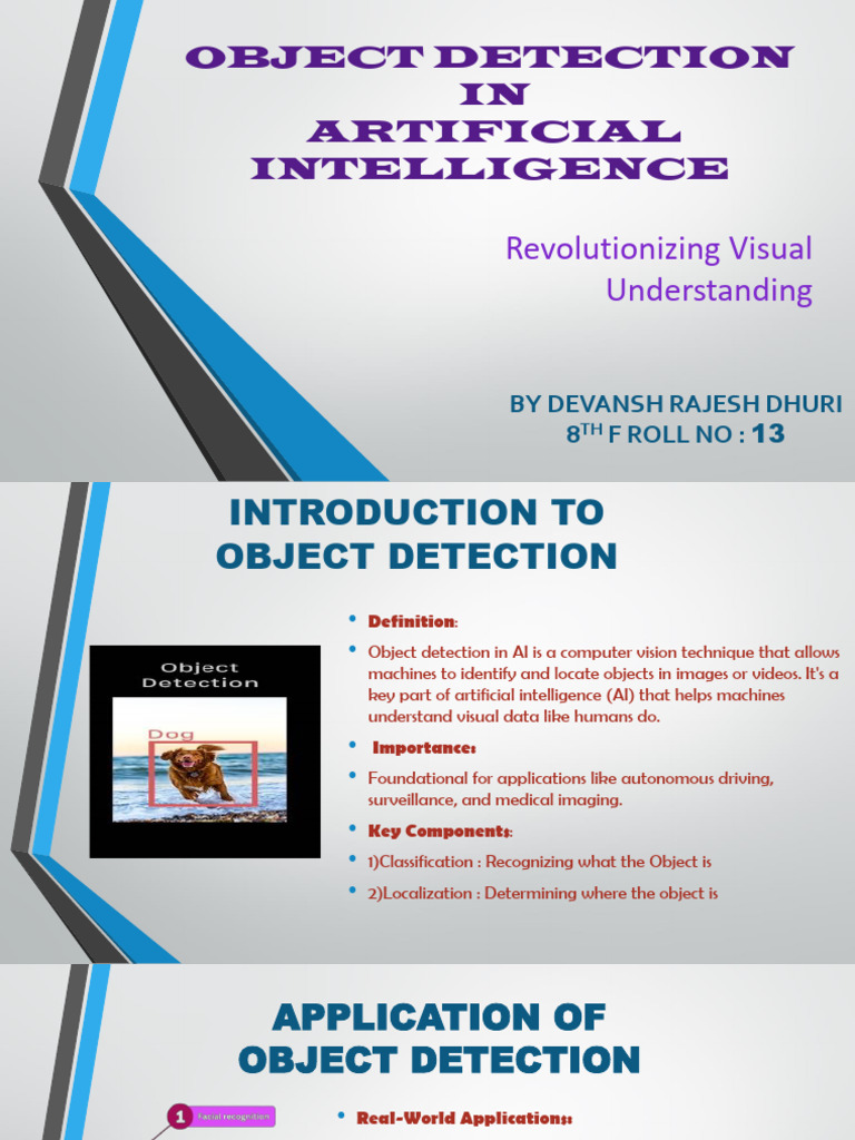 Devansh Rajesh Dhuri 8th F Roll No 13 [object Detection In Ai] Pdf Artificial Intelligence