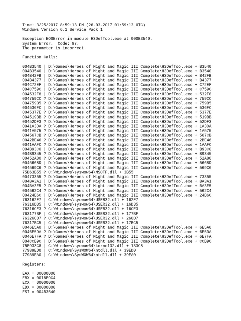 ErrorLog | PDF | Computer File | Computer Libraries