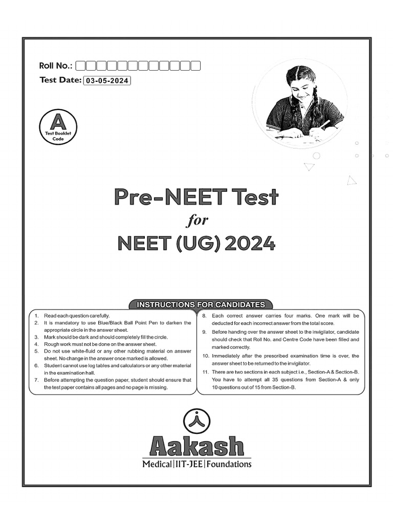 PRE-NEET QP | PDF