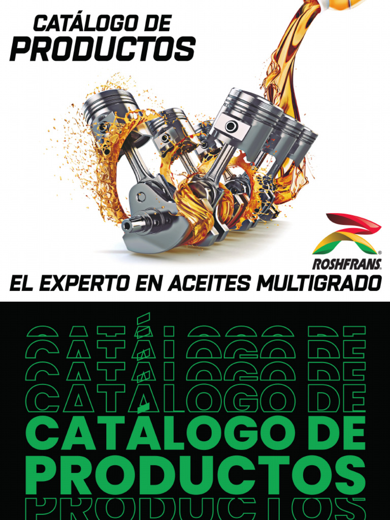 Catalogo Roshfrans 2024 Final | PDF | Lubricante | Ingeniería mecánica