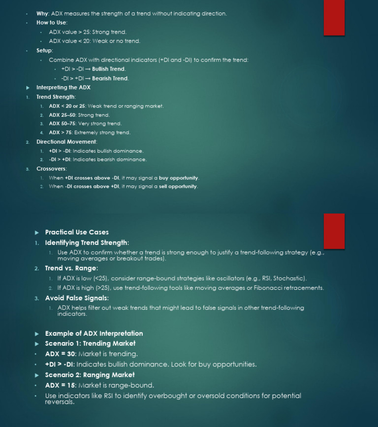 Understanding ADX for Trend Analysis | PDF