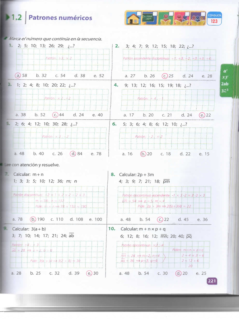 PATRONES NUMERICOS | PDF
