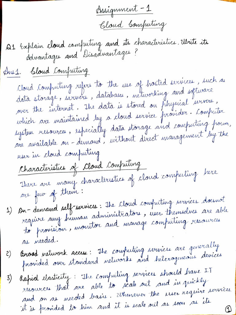 Cloud Computing Assignment - 1 | PDF