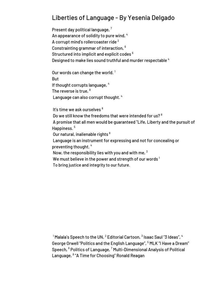 Yesenia's Persuasive Found Poem | PDF