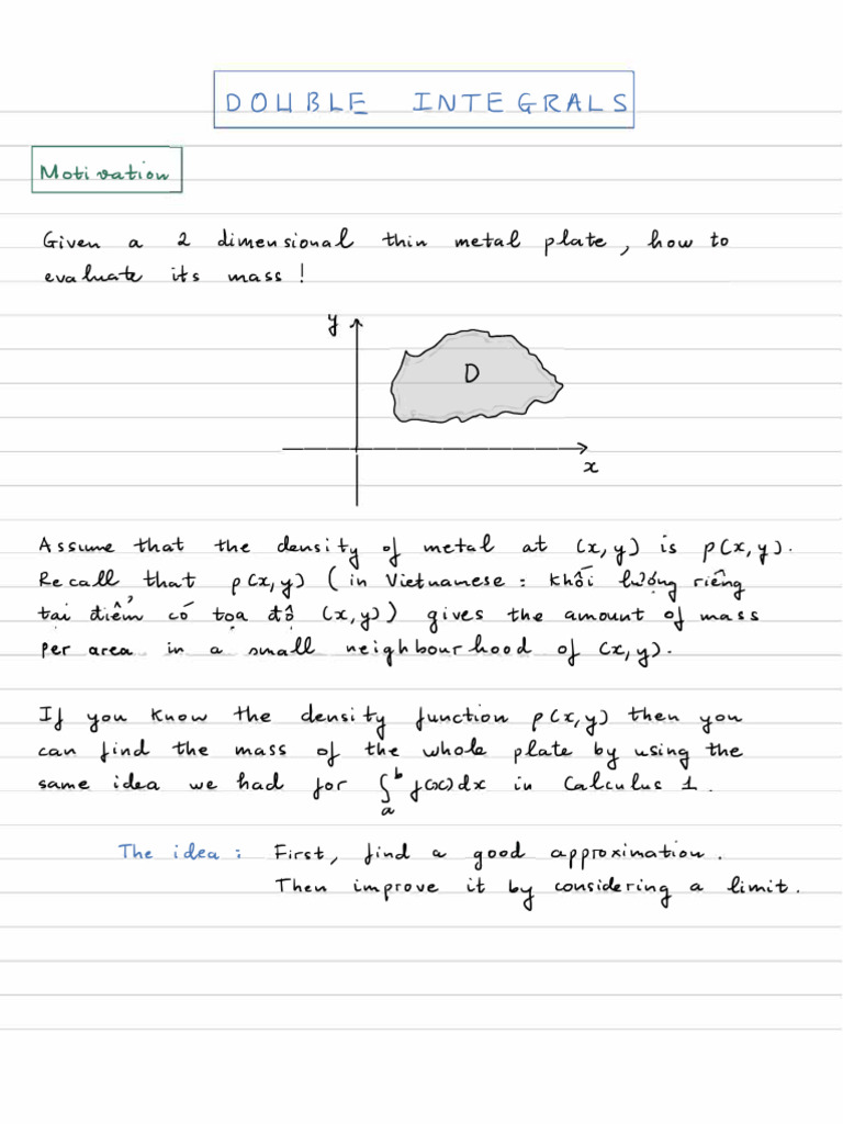 Understanding Double Integrals in Mathematics | PDF | Mathematical ...