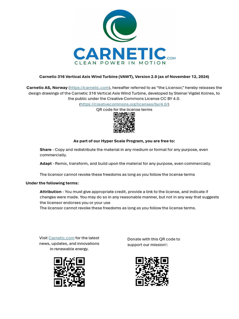Carnetic Wind Turbine 9 27 24 - 2 - 2.0 | PDF | License | Creative ...