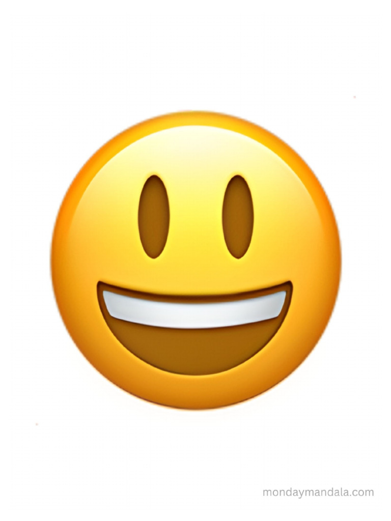Printable-Smiling-Face-with-Open-Mouth-Emoji_ | PDF