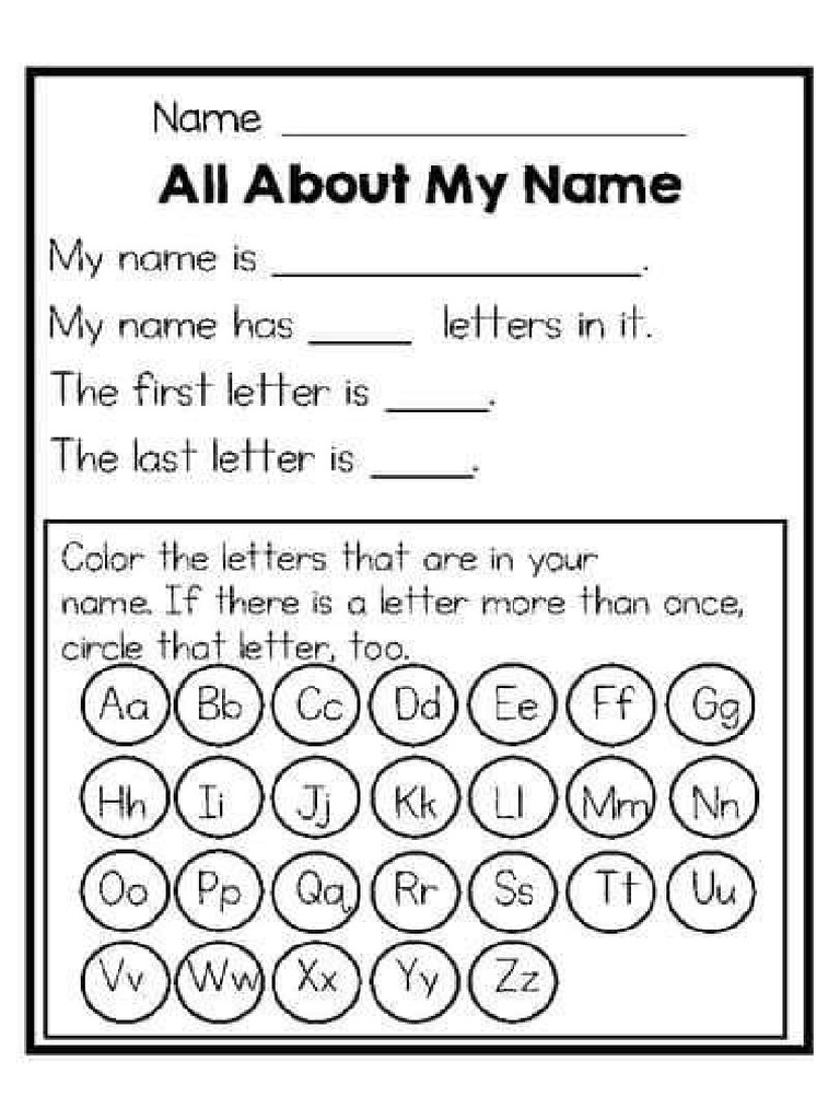Names Activity | PDF