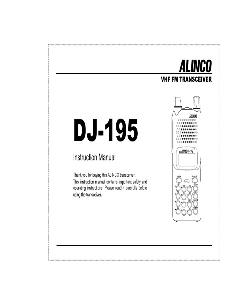 Alinco Dj195insweb | PDF