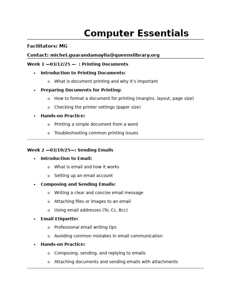 Computer Essentials | PDF | Résumé | Linked In
