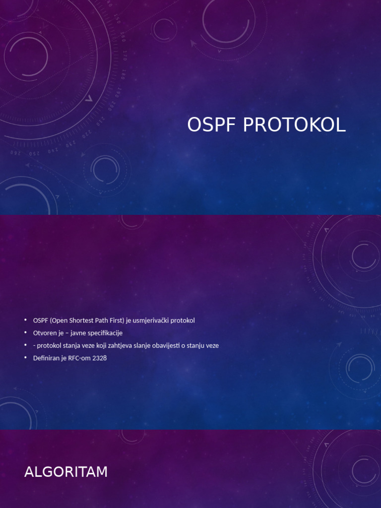 OSPF Protokol | PDF
