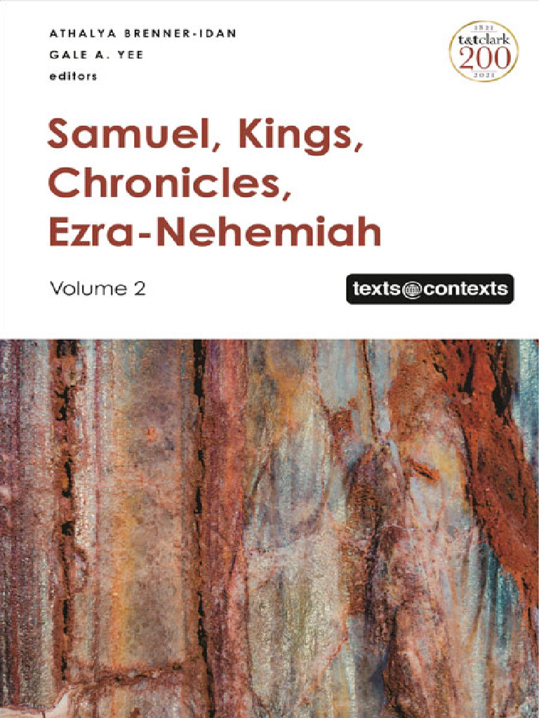 Samuel, Kings, Chronicles, Ezra-Nehemiah Volume 2 (Athalya Brenner-Idan ...