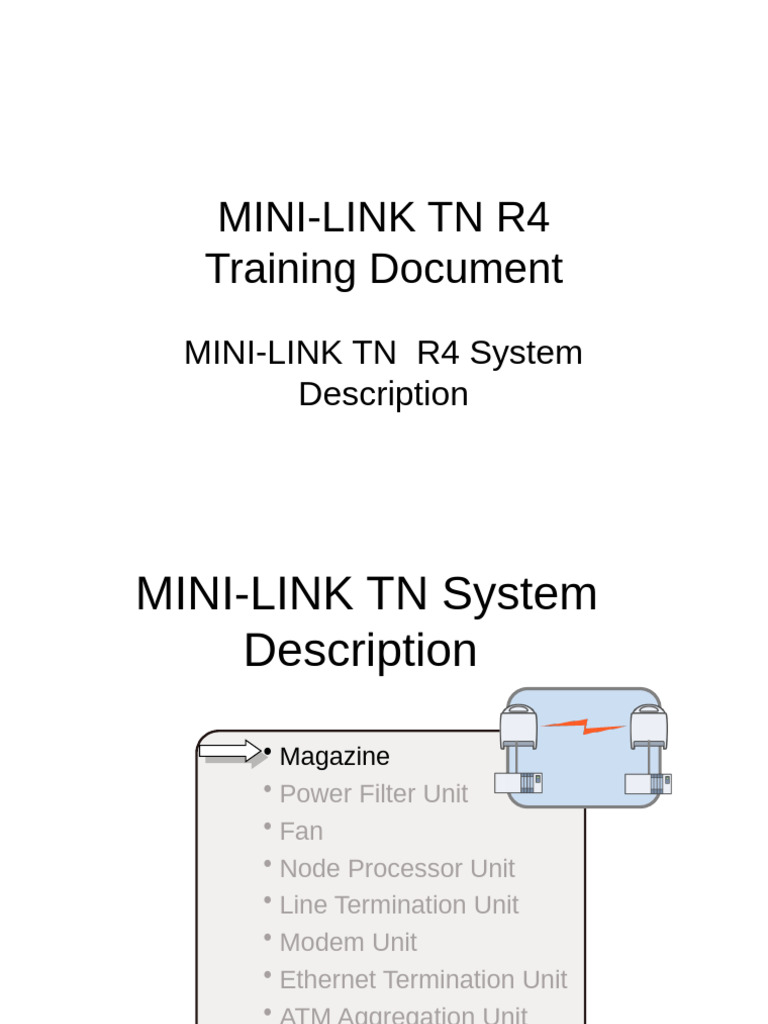MINI-LINK TN R4 Training Traffic Config | PDF