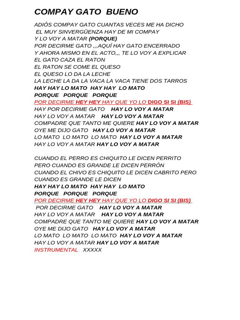 COMPAY GATO BUENO | PDF