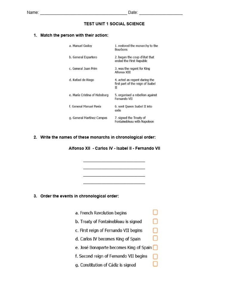 Socials Test Unit 1 | PDF
