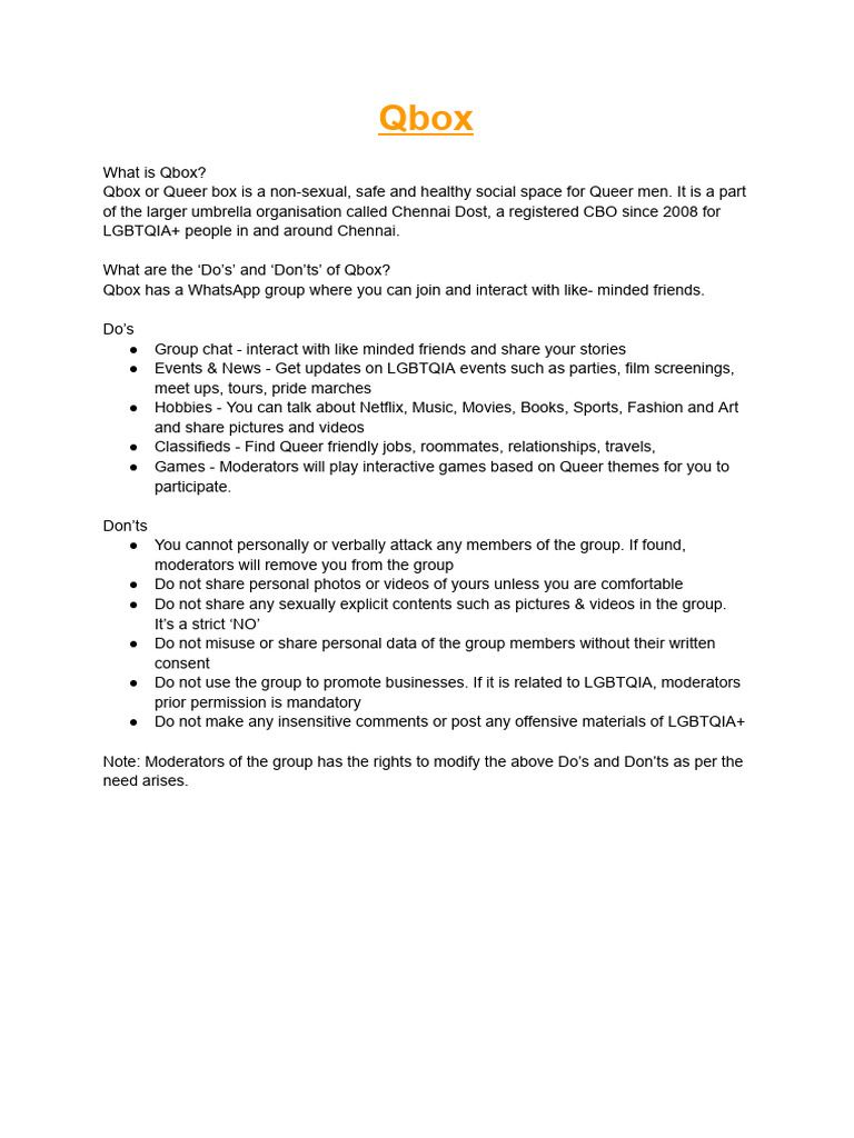 Qbox PDF | PDF