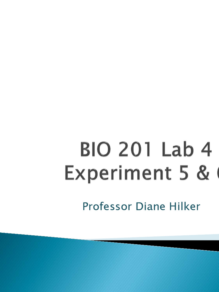 BIO201 Lab 4 Exp.5.6 | PDF | Agar