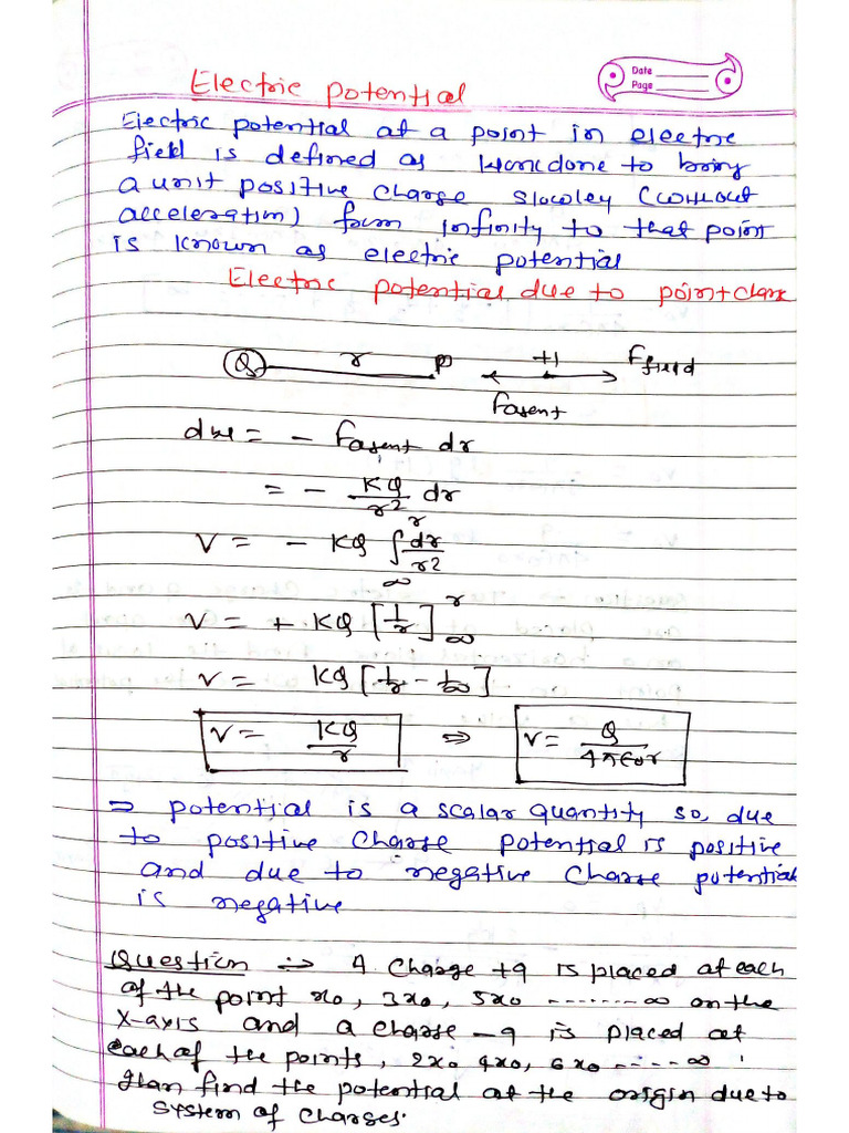 Electric Potential | PDF