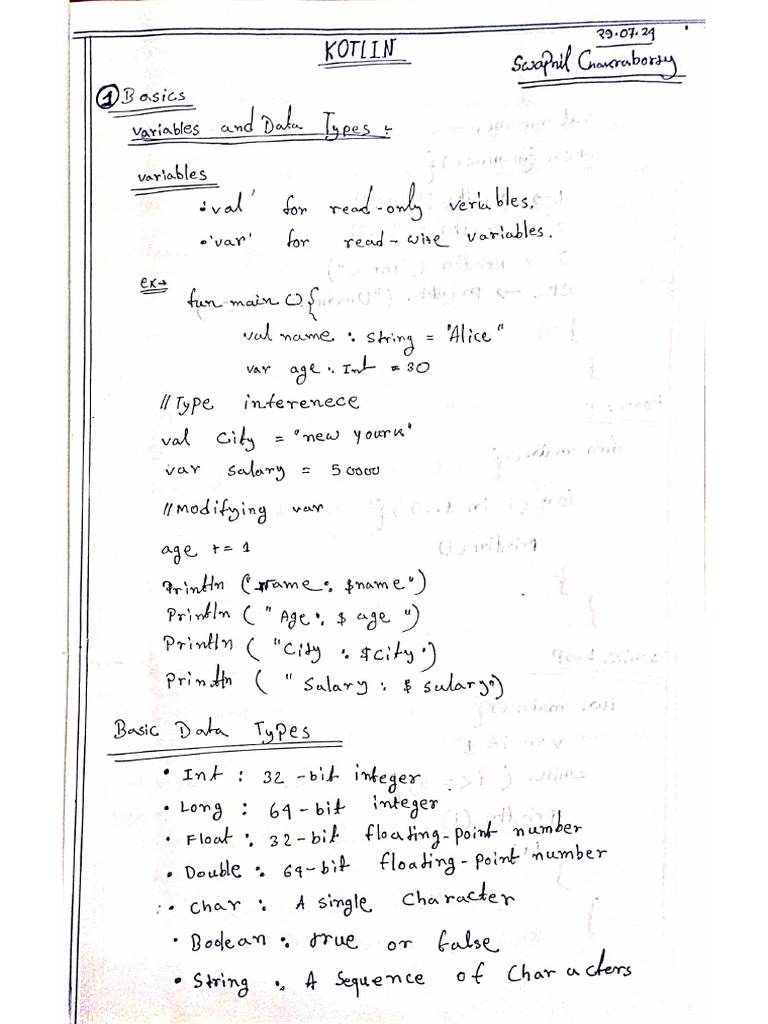 Kotlin Swapnil Note | PDF