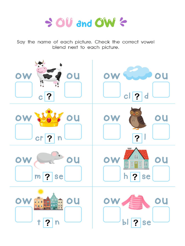 Ou and OW | PDF